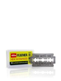 Feather - Conf. 10 Lame Double Edge New Hi-Stainless Platinum Coated